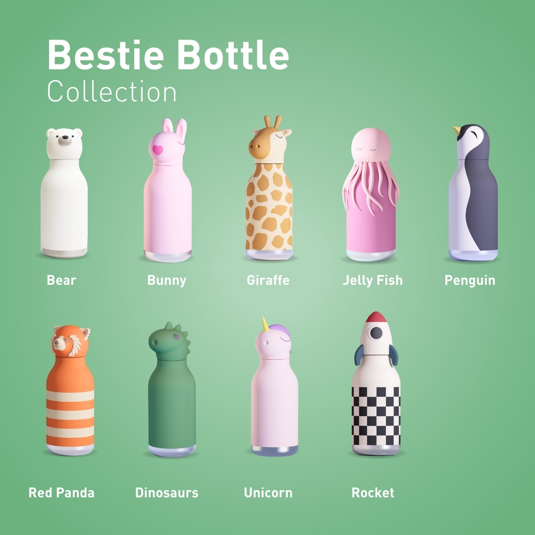 ASOBU Bestie Bottle 460ML - Dinosaur - Asobu Indonesia