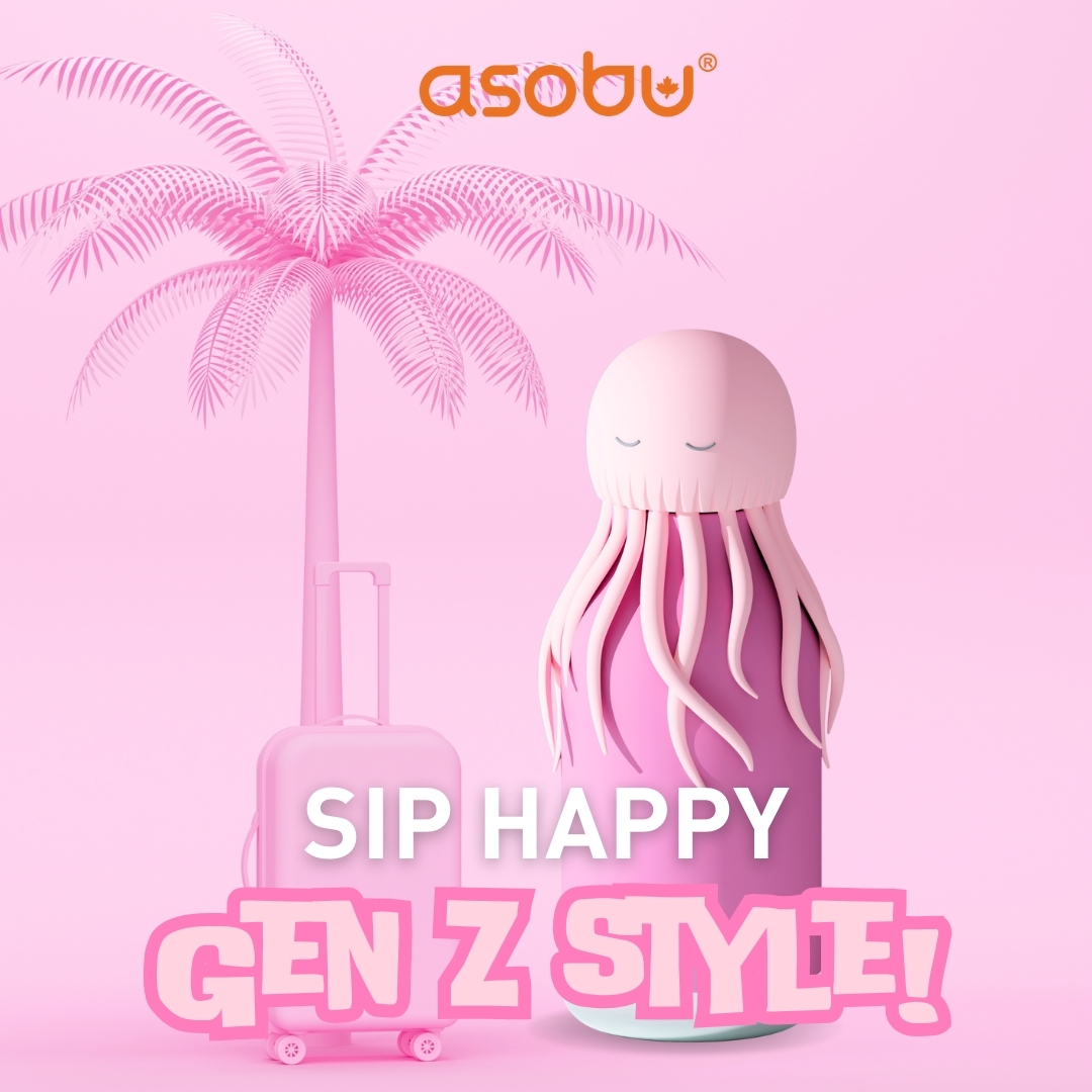 ASOBU Bestie Bottle 460ML - Jellyfish - Asobu Indonesia